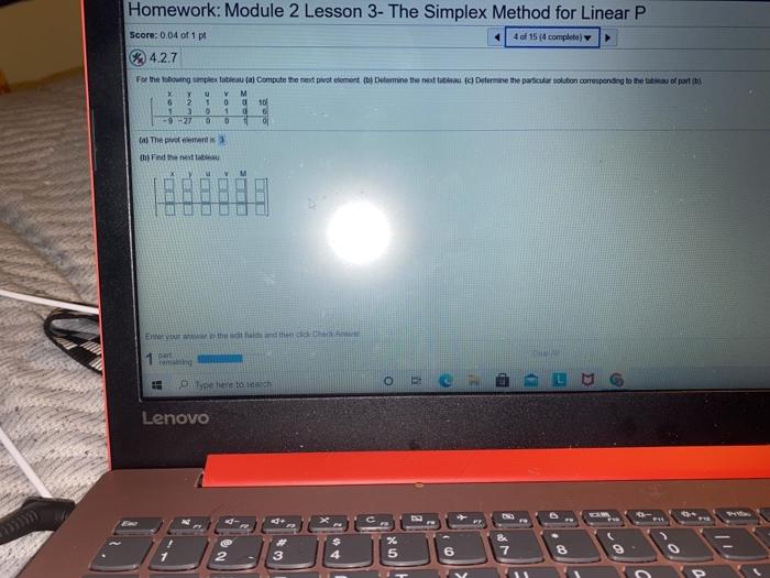 Solved Homework: Module 2 Lesson 3- The Simplex Method for | Chegg.com