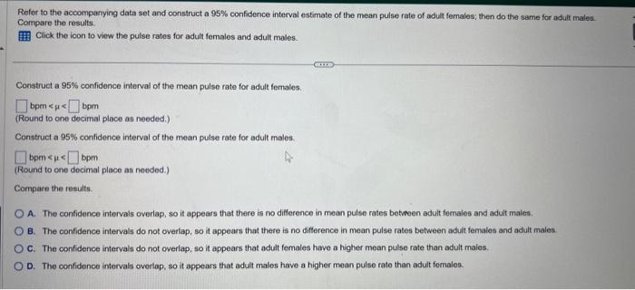 Rofor to the accompanying data set and construct a | Chegg.com