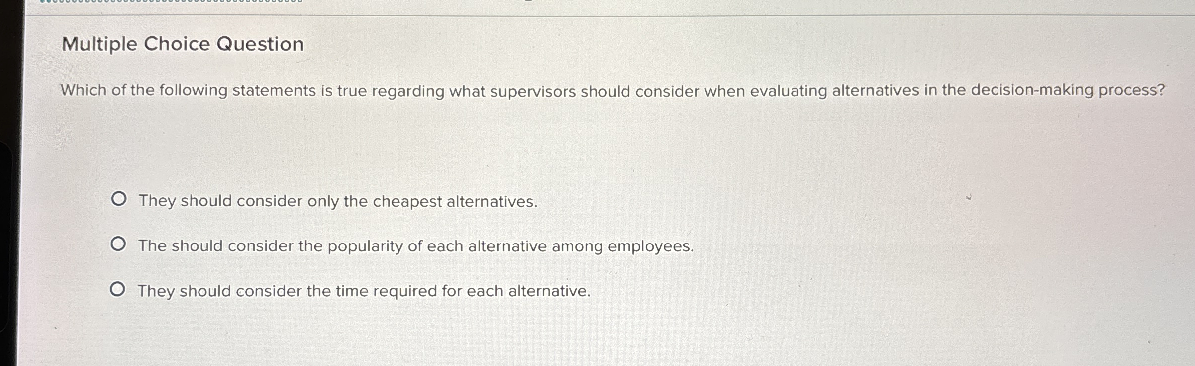 Solved Multiple Choice QuestionWhich of the following | Chegg.com