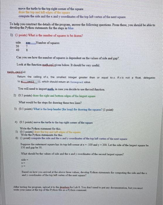 Solved Goal: To learn to code for loops im conjunction with | Chegg.com