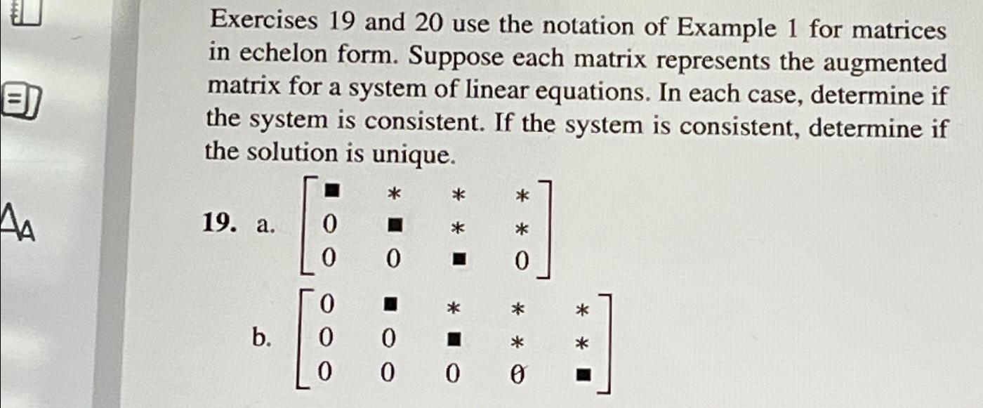 Solved Exercises 19 ﻿and 20 ﻿use the notation of Example 1 | Chegg.com
