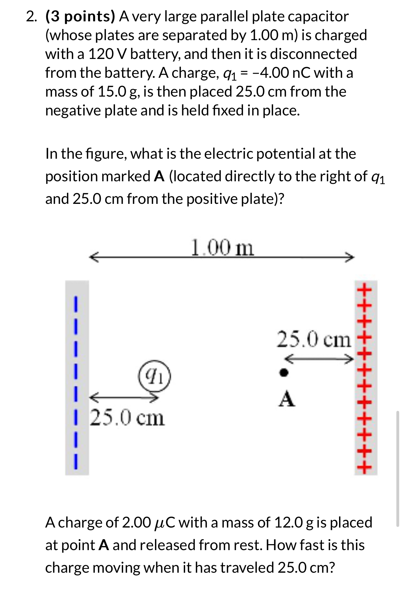 Solved Include Diagrams ﻿A very large parallel plate | Chegg.com