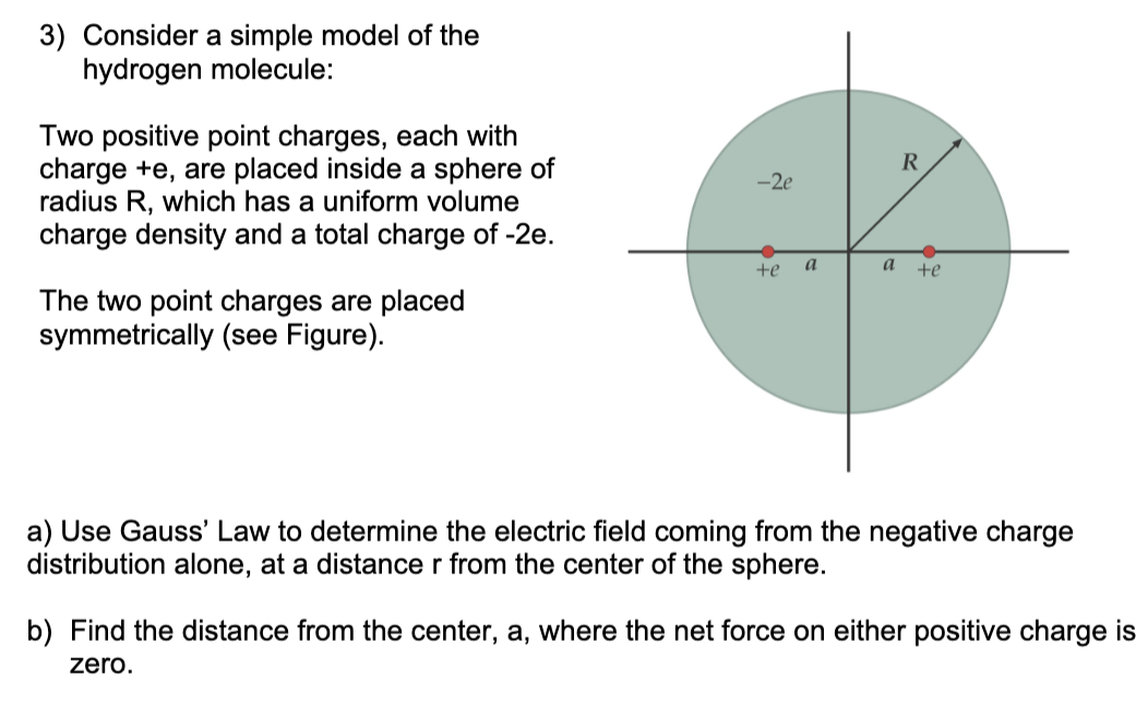 Solved a) ﻿Use Gauss' Law to determine the electric field | Chegg.com
