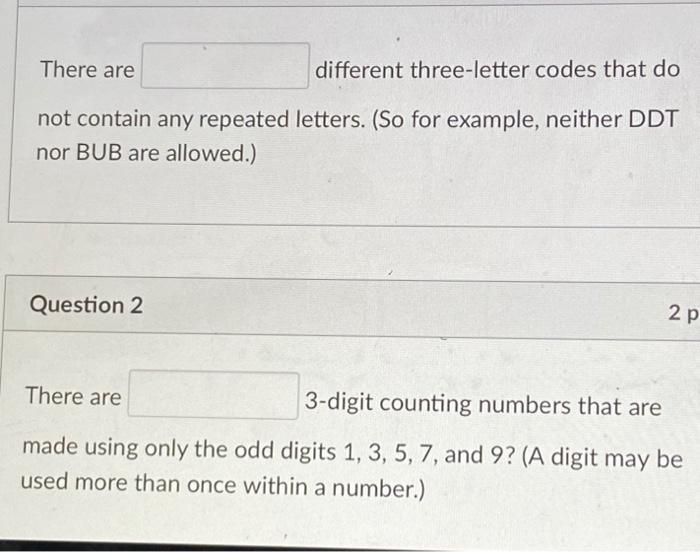 Solved There are different three-letter codes that do not | Chegg.com