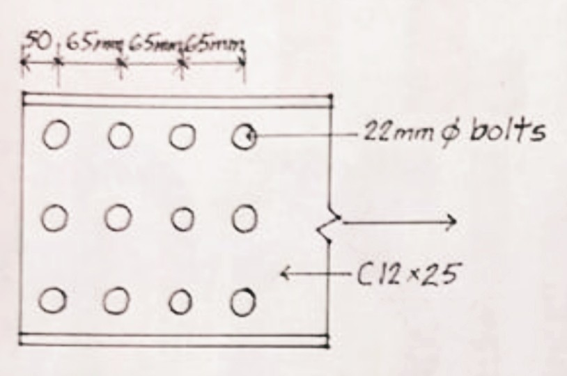 Solved The tension member shown is a channel C12 x 25 of | Chegg.com