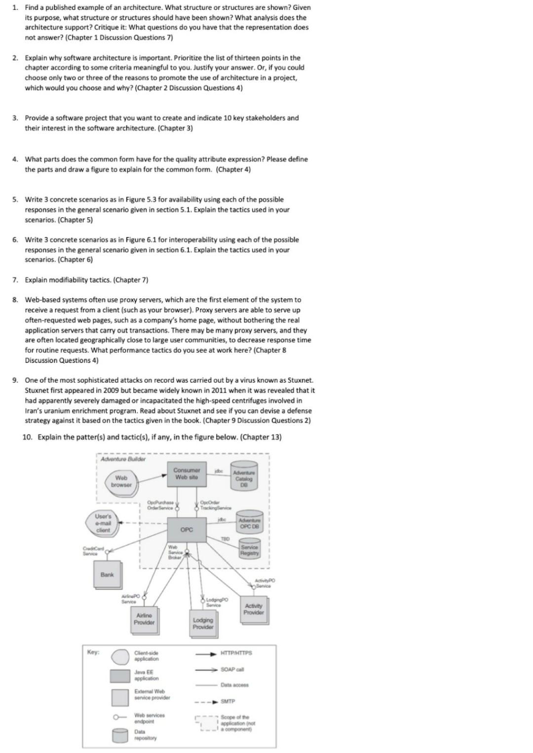 Solved 1. Find a published example of an architecture. What | Chegg.com