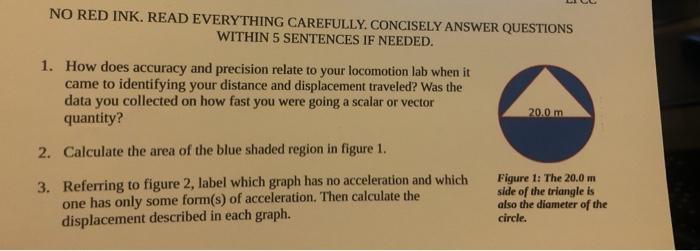 Solved NO RED INK. READ EVERYTHING CAREFULLY. CONCISELY | Chegg.com