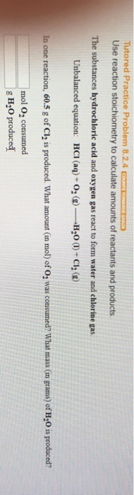 Solved Tutored Practice Problem 8.2.4 cm Use reaction | Chegg.com