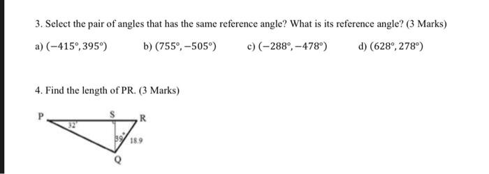 Solved 3. Select the pair of angles that has the same | Chegg.com