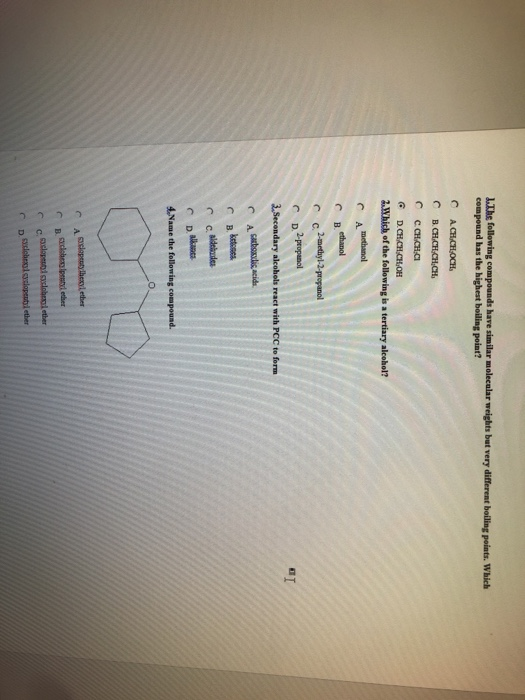 Solved L.The following compounds have similar molecular | Chegg.com