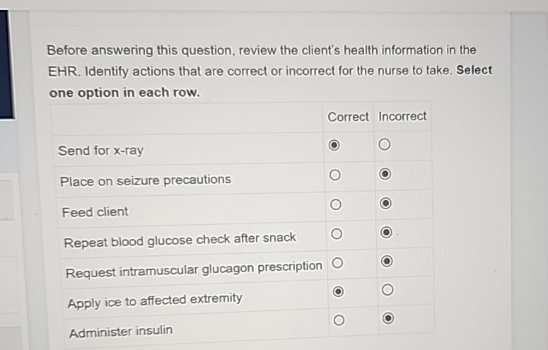 Solved Before answering this question, review the client's | Chegg.com