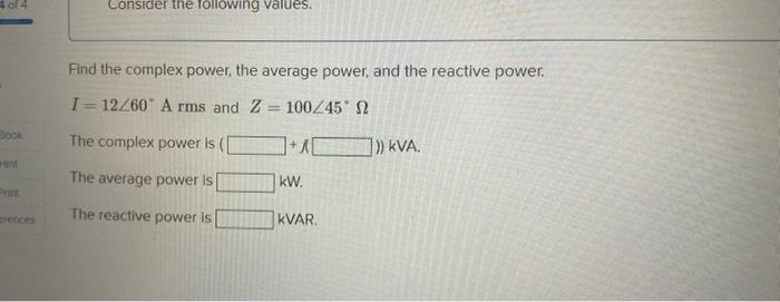 Solved Find the complex power, the average power, and the | Chegg.com