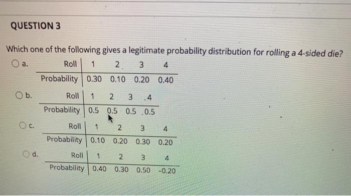 Solved QUESTION 3 Which one of the following gives a | Chegg.com