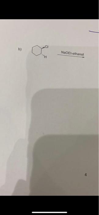 Solved SC Sad 2 REN O 5 CI b) NaOEt-ethanol Question H | Chegg.com