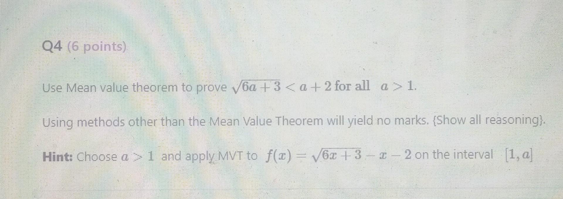 Solved Q3 (6 points) Verify that the function f(3) = -412 + | Chegg.com