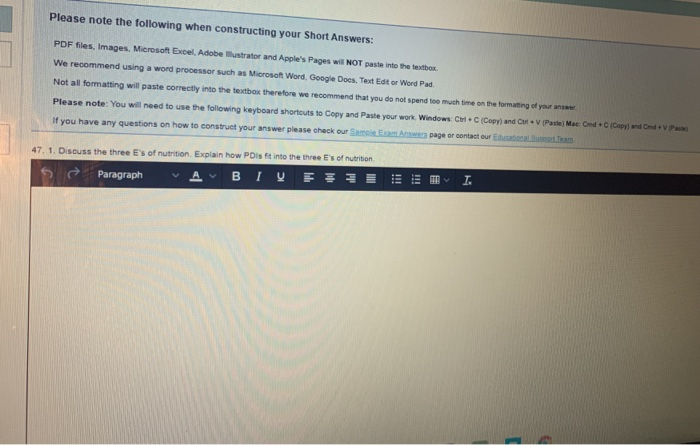 Solved Please note the following when constructing your | Chegg.com
