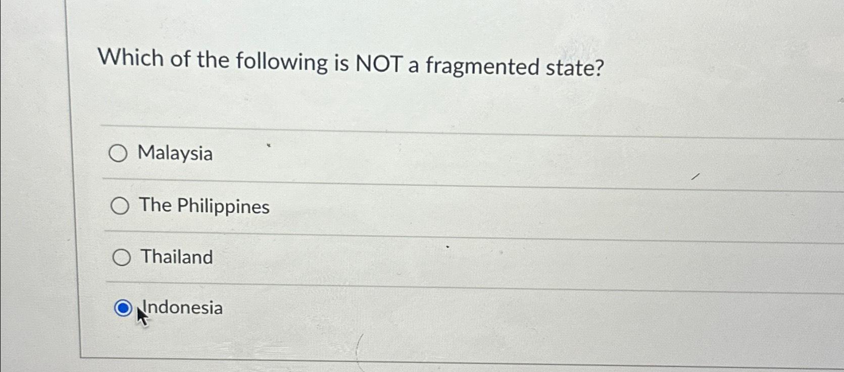 Solved Which of the following is NOT a fragmented | Chegg.com