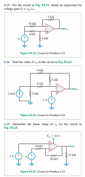 Solved 4.23 For the circuit in Fig. P4.23, obtain an | Chegg.com