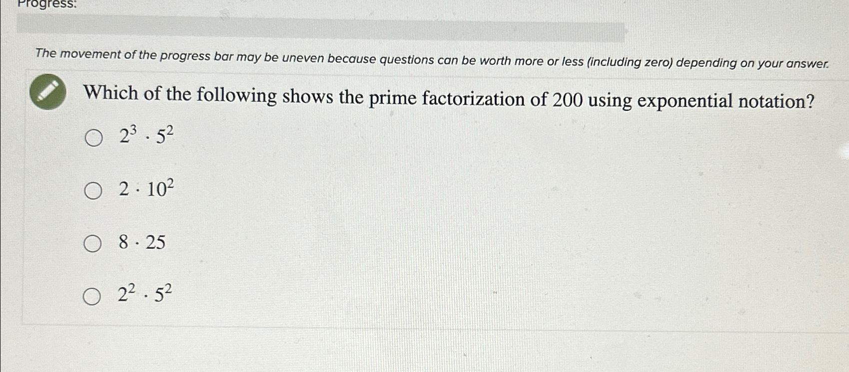 Solved The movement of the progress bar may be uneven | Chegg.com