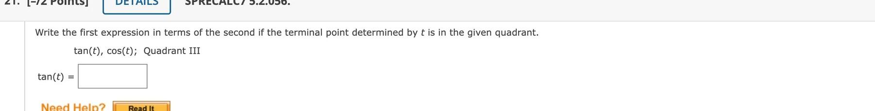 Solved Write the first expression in terms of the second if | Chegg.com