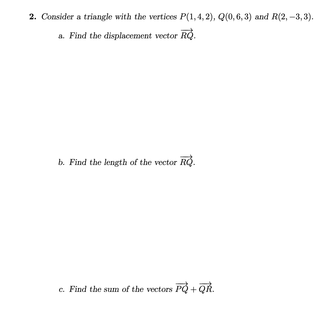 Solved Consider a triangle with the vertices | Chegg.com