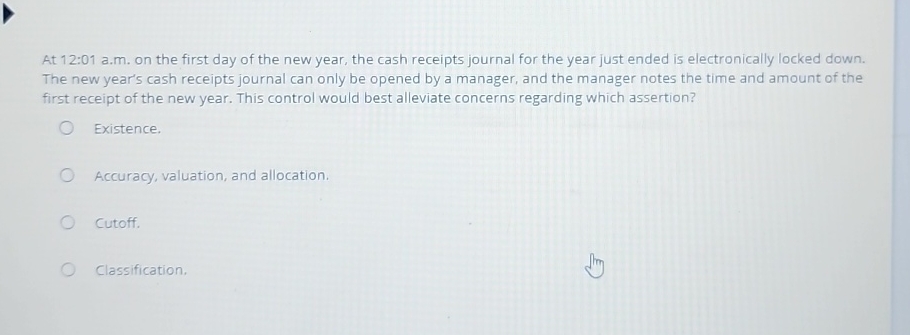 Solved At 12:01 ﻿a.m. ﻿on the first day of the new year, the | Chegg.com