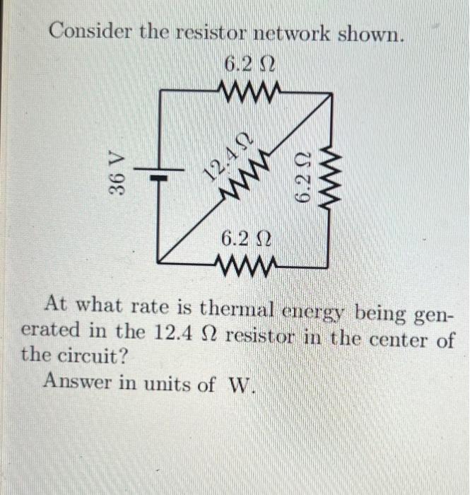 Solved Consider the resistor network shown. At what rate is | Chegg.com Solved Consider the resistor network shown. At what rate is | Chegg.com