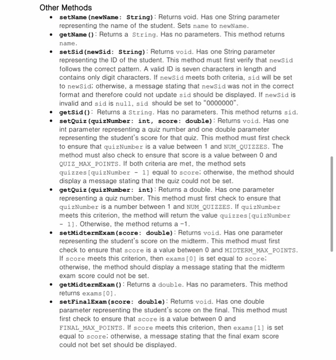 Solved Overview For this project, you must implement a Java | Chegg.com