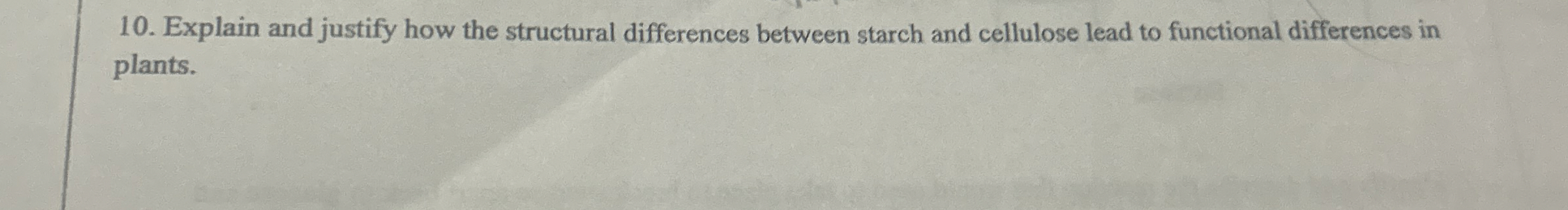 Solved Explain and justify how the structural differences | Chegg.com