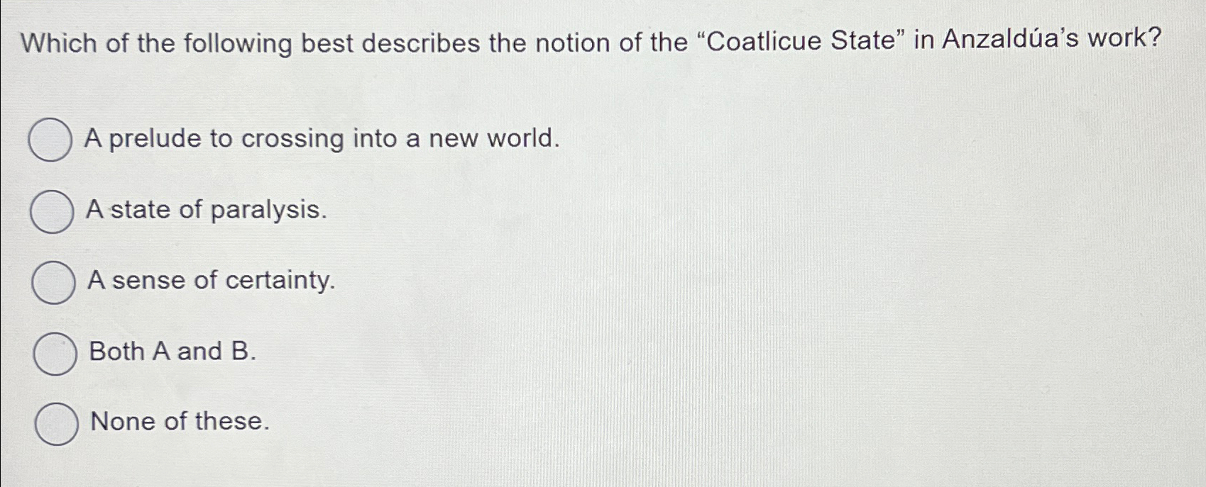 Solved Which of the following best describes the notion of | Chegg.com
