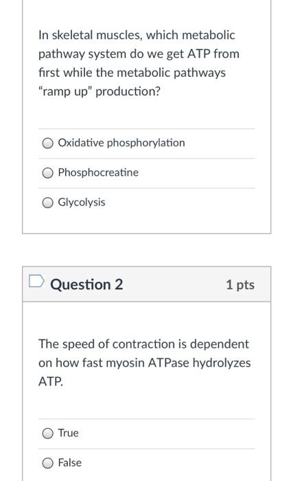 Solved In skeletal muscles, which metabolic pathway system | Chegg.com