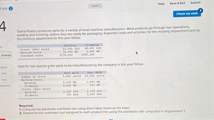 Solved Help Save & Exit Submit Saved HW Check my work 4 | Chegg.com