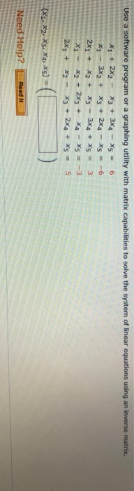 Solved Use a software program or a graphing utility with | Chegg.com