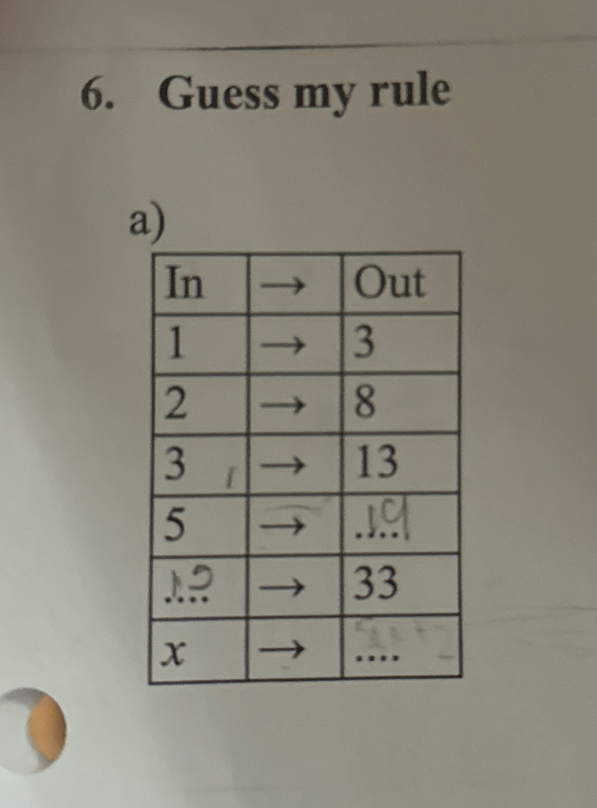Solved Guess my | Chegg.com