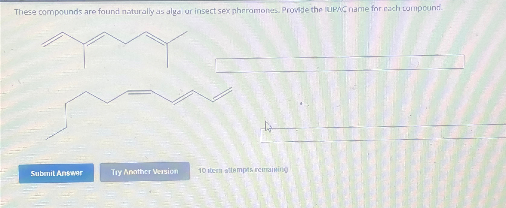 Solved These Compounds Are Found Naturally As Algal Or