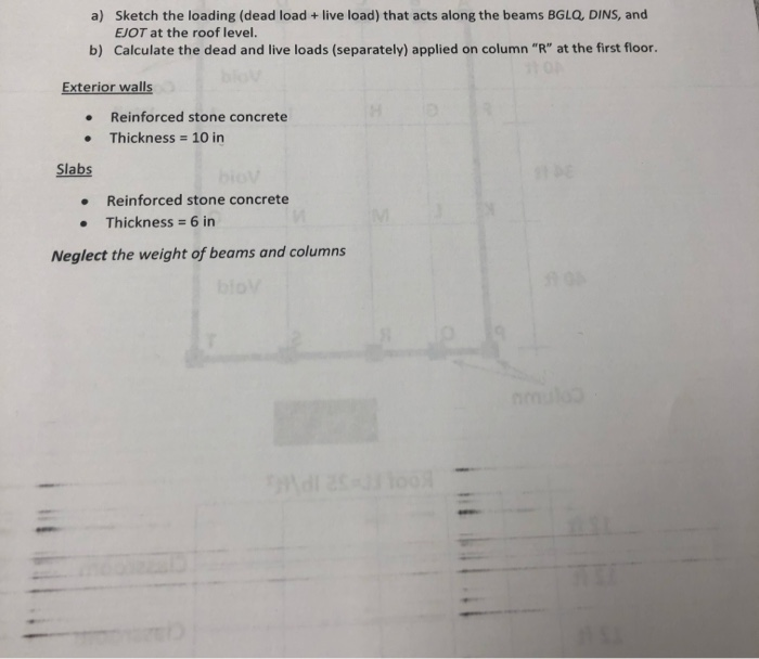 Solved a) Sketch the loading (dead load + live load) that | Chegg.com