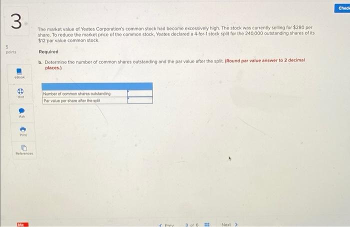 Solved 3 5 points eBook Hint Ask Print References Mc The | Chegg.com