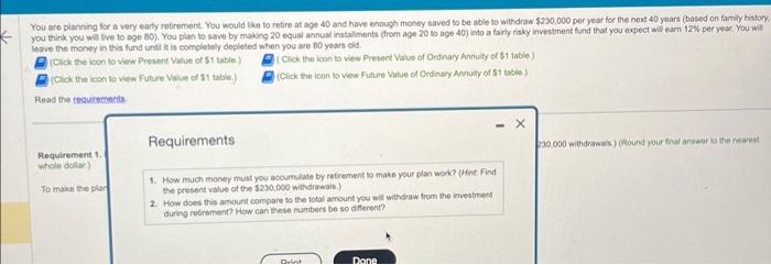 You are planning for a very eaty refirement. You | Chegg.com