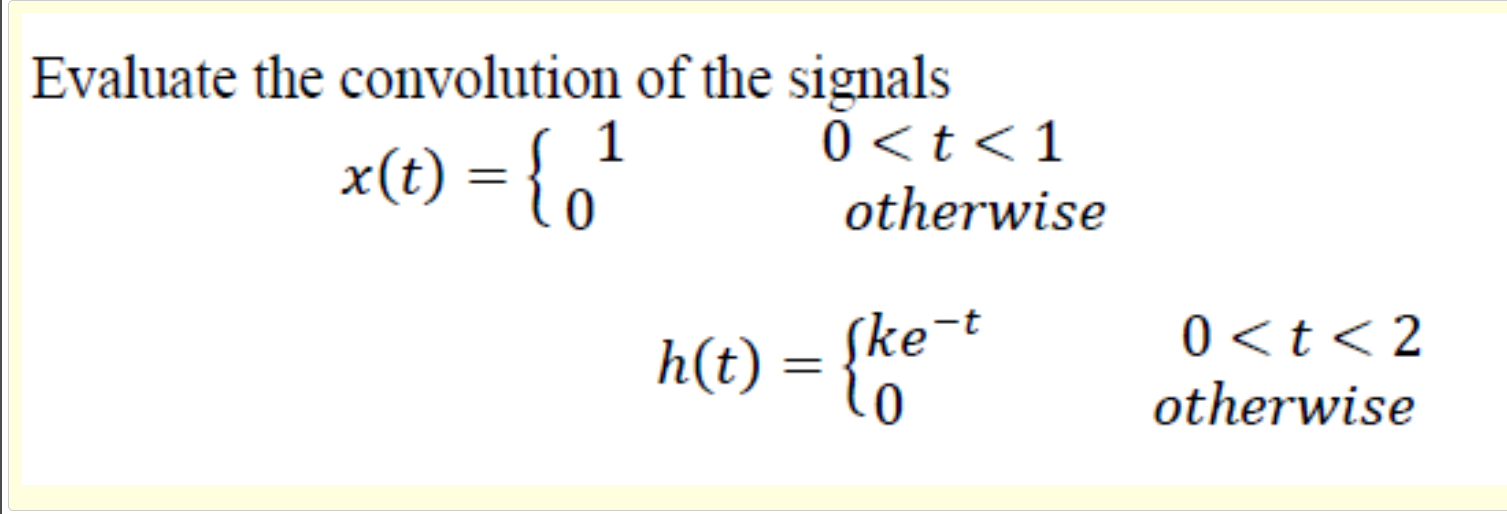 Solved Evaluate the convolution of the signals 1 0 | Chegg.com