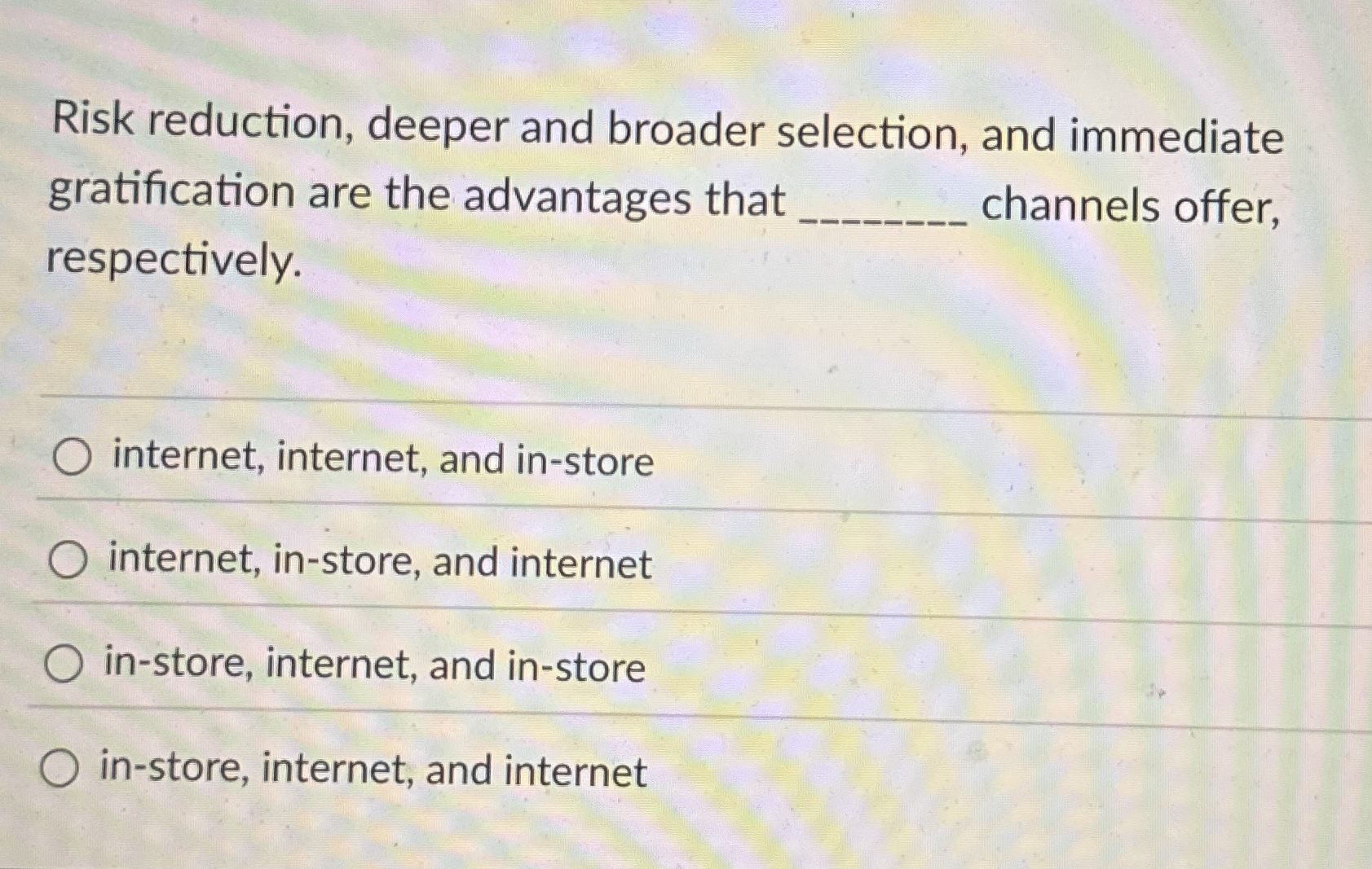 Solved Risk reduction, deeper and broader selection, and | Chegg.com