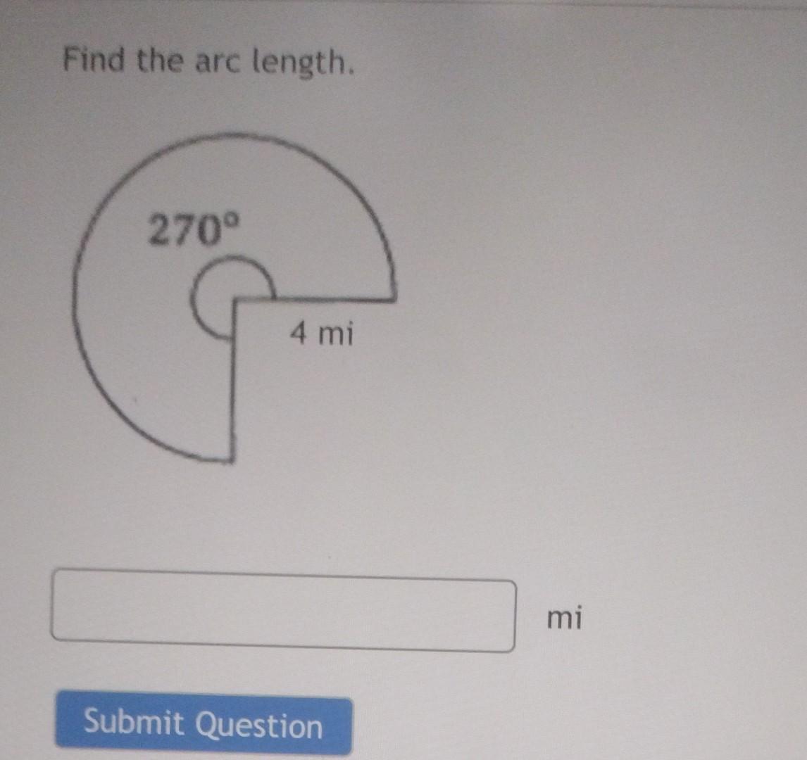Solved In a circle of radius 3 , the length of the arc that | Chegg.com