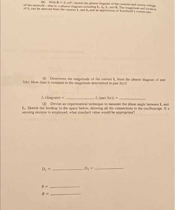 Solved Part 3 R-L-C Series-Parallel Network (a) Construct | Chegg.com