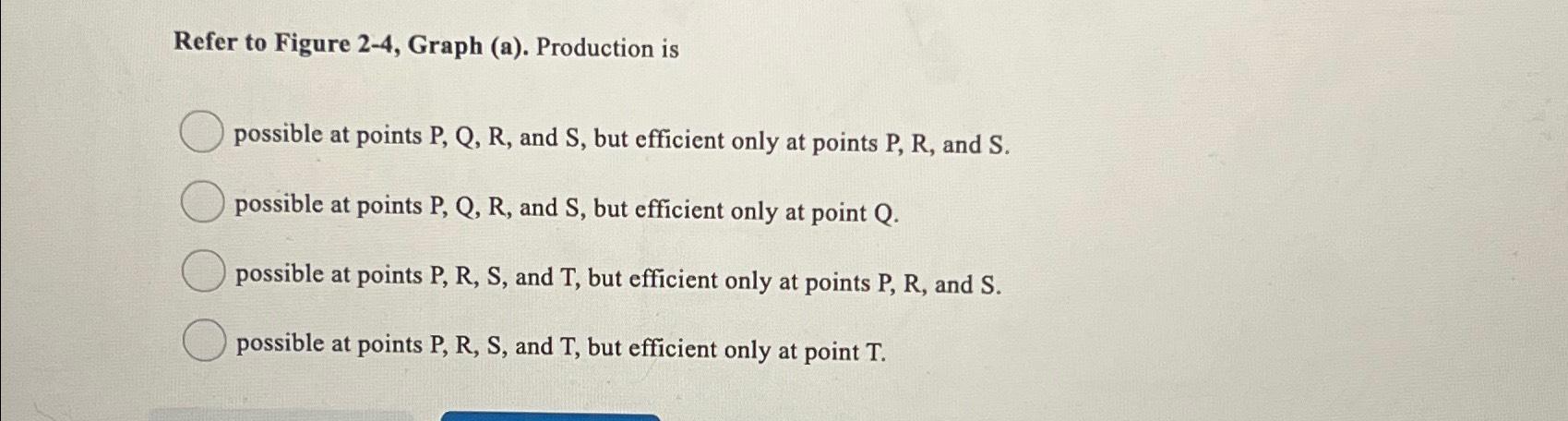 Solved Refer to Figure 2-4, ﻿Graph (a). ﻿Production | Chegg.com