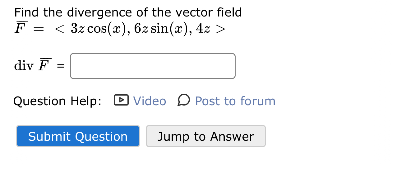 Solved Find the divergence of the vector | Chegg.com
