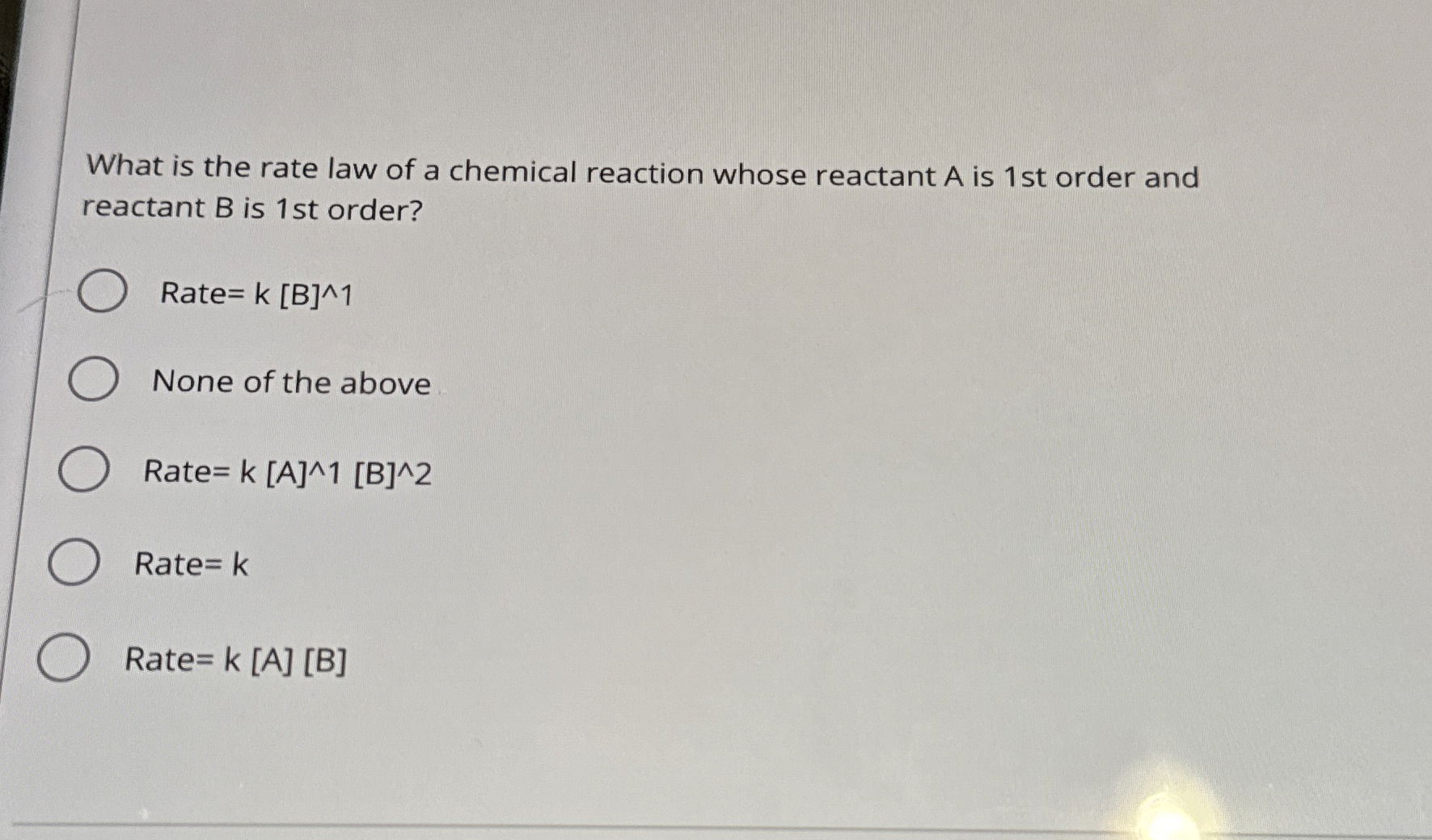Solved What is the rate law of a chemical reaction whose | Chegg.com