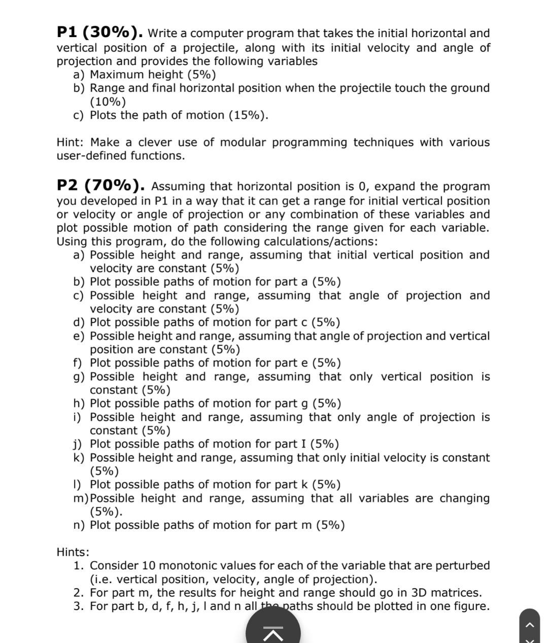 Solved P1 (30\%). Write a computer program that takes the | Chegg.com