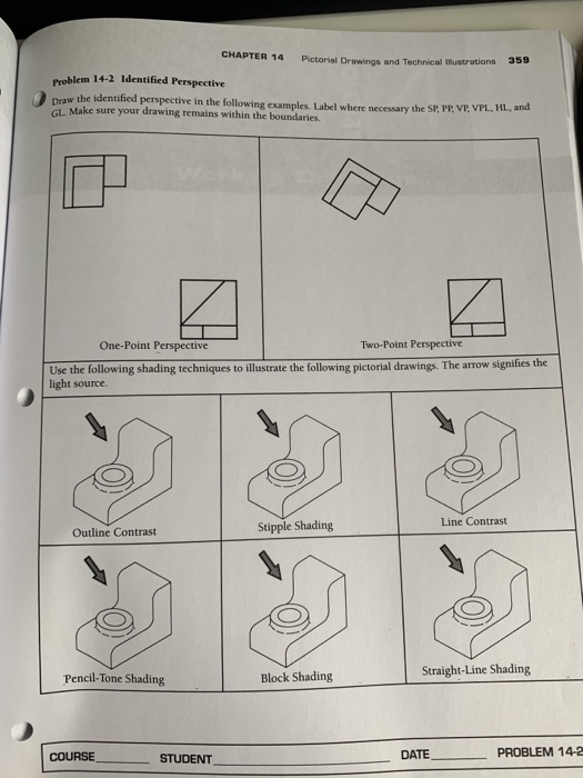 CHAPTER 14 Pictorial Drawings and Technical | Chegg.com