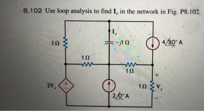 Solved 8.94 Find V, in the network in Fig. P8.94 using loop | Chegg.com
