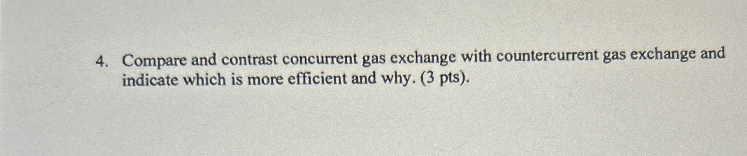 Solved Compare and contrast concurrent gas exchange with | Chegg.com