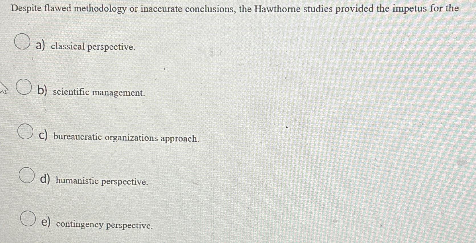 Solved Despite flawed methodology or inaccurate conclusions, | Chegg.com